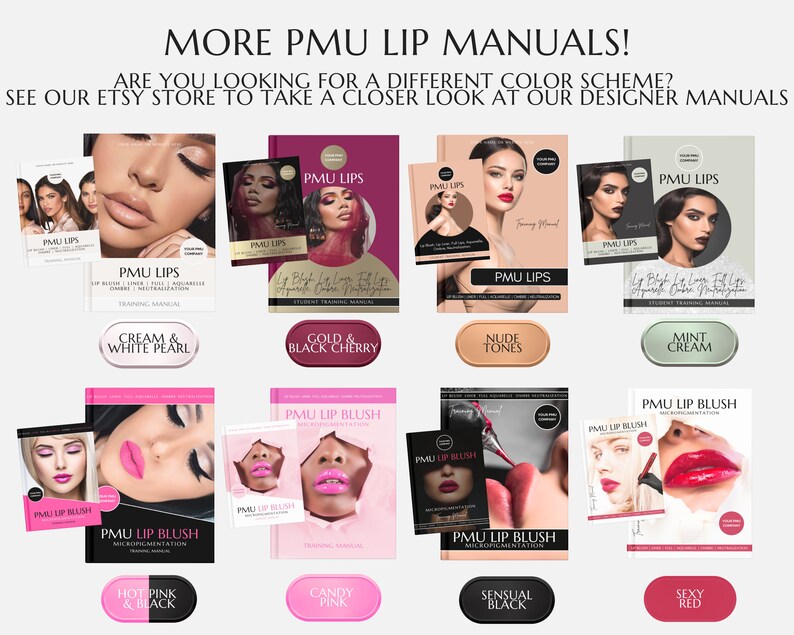 Lip Blush Training Manual, PMU Lips Course, Editable Guide, Tattoo Lip ...