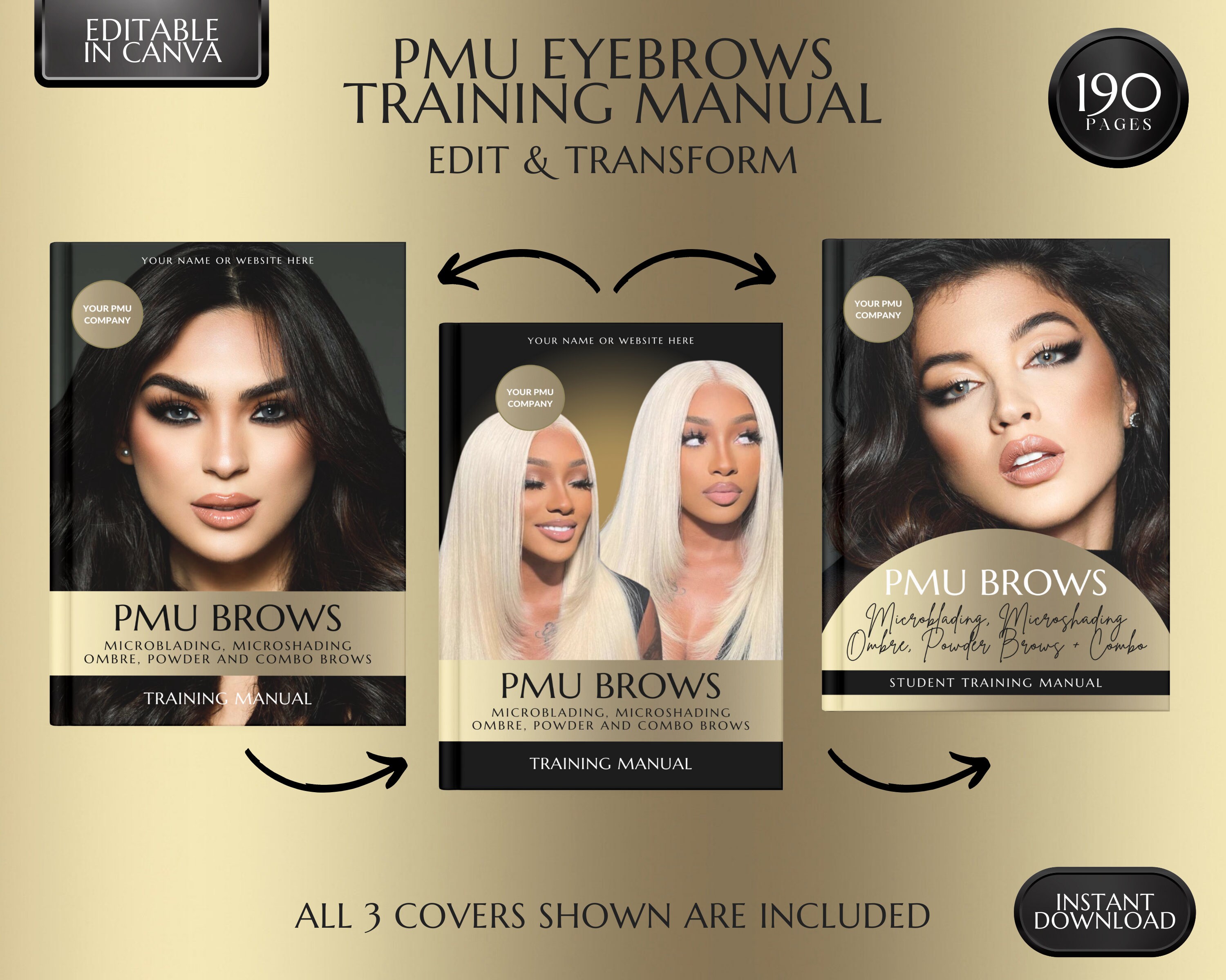 Permanent Makeup PMU Training Manual, Microblading, Microshading, Ombre ...