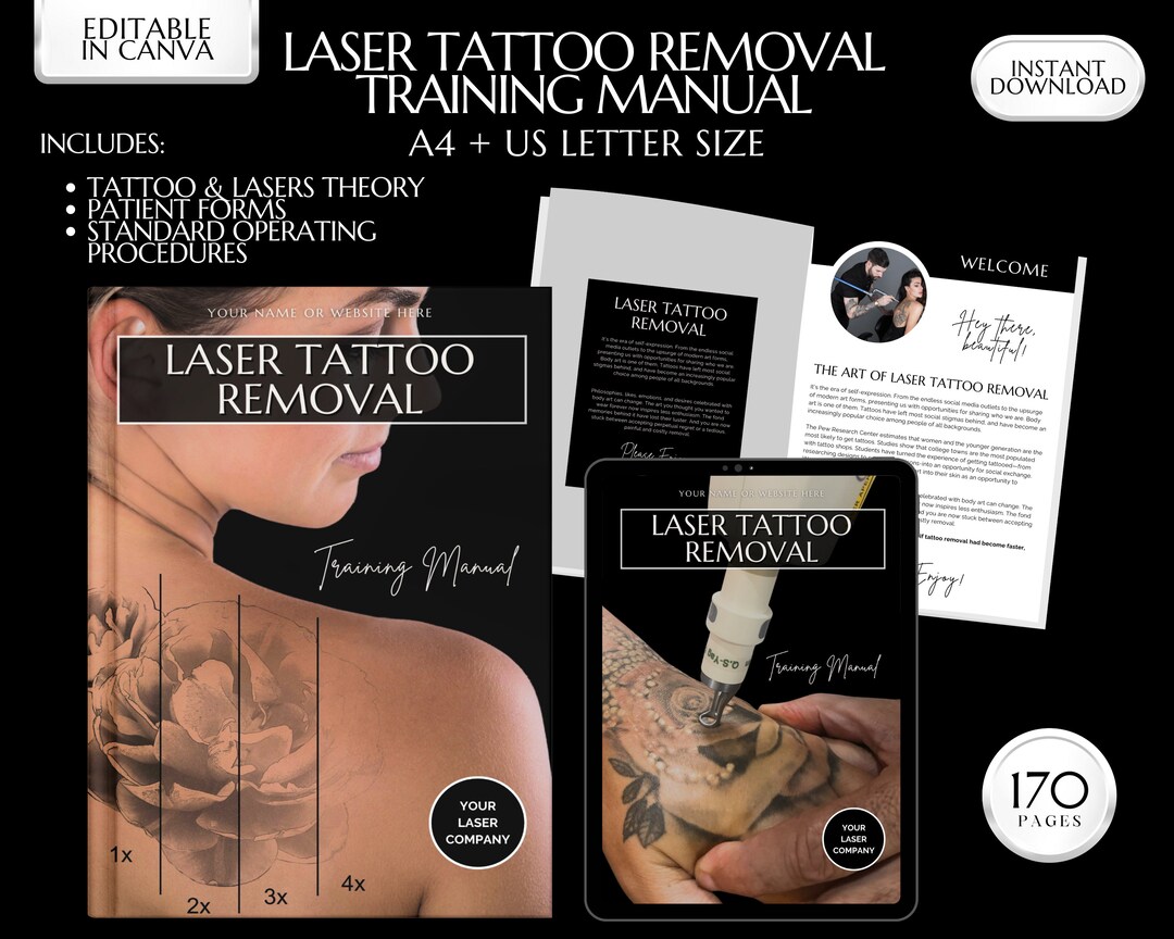 Laser Tattoo Removal Manual, Tattoo Removal Guide, Laser Tattoo ...