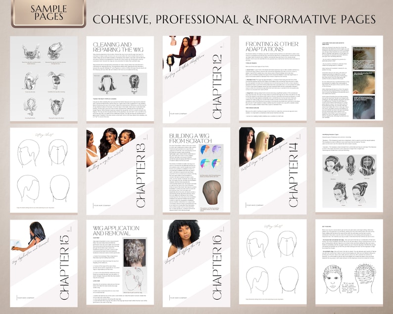 Wig Maker Training Manual, Wig Making Course, Hand Tied, Machine, Step ...