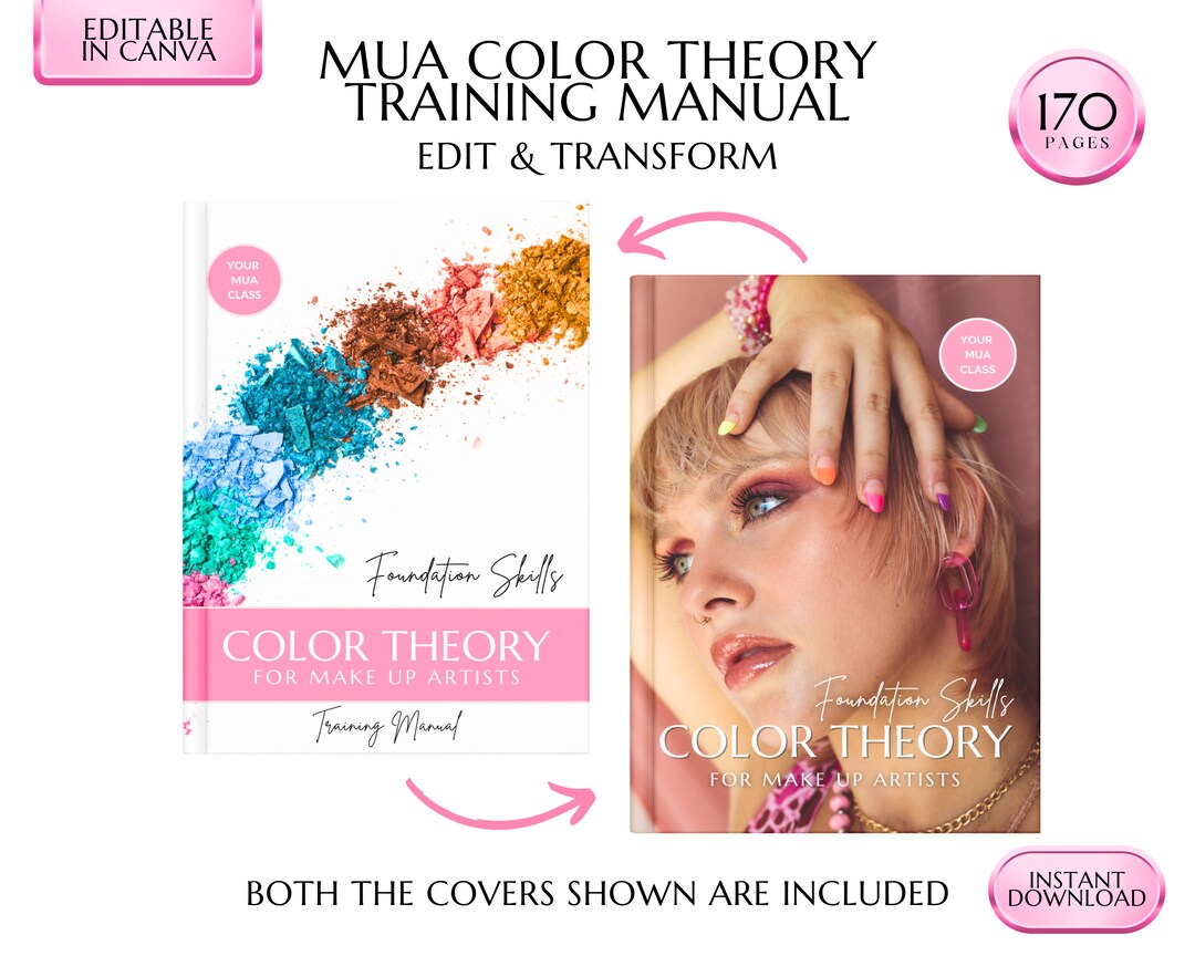 MUA Color Theory Training Manual, Makeup Artist Guide (editable Canva ...