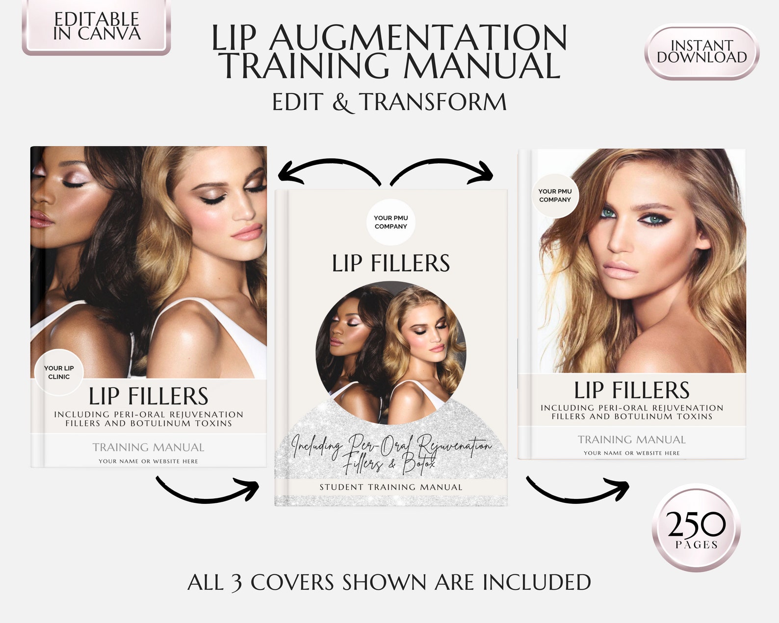 Lip Filler Training Manual, Injection Techniques, Botox (editable Canva ...
