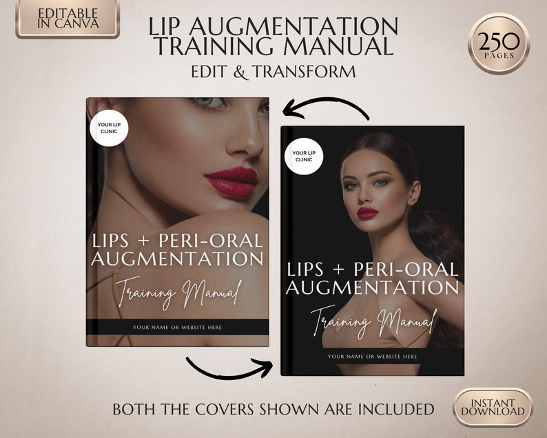 Lip Filler Training Manual, Augmentation Guide, Editable Ebook (PDF) - Etsy