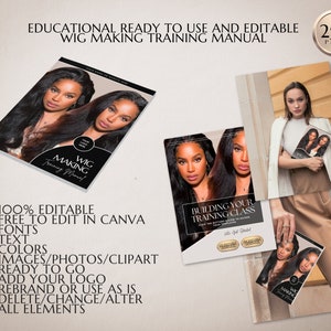 Wig Maker Training Manual, Wig Making Course, Hand Tied, Machine, Step ...