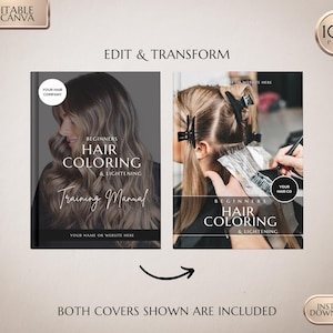 Hair Coloring Training Manual, Hair Lightening Guide, Balayage, Student ...