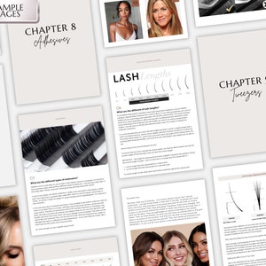 Eyelash Manual, Custom Lash Manual, Eyelash Extensions Training Manual ...