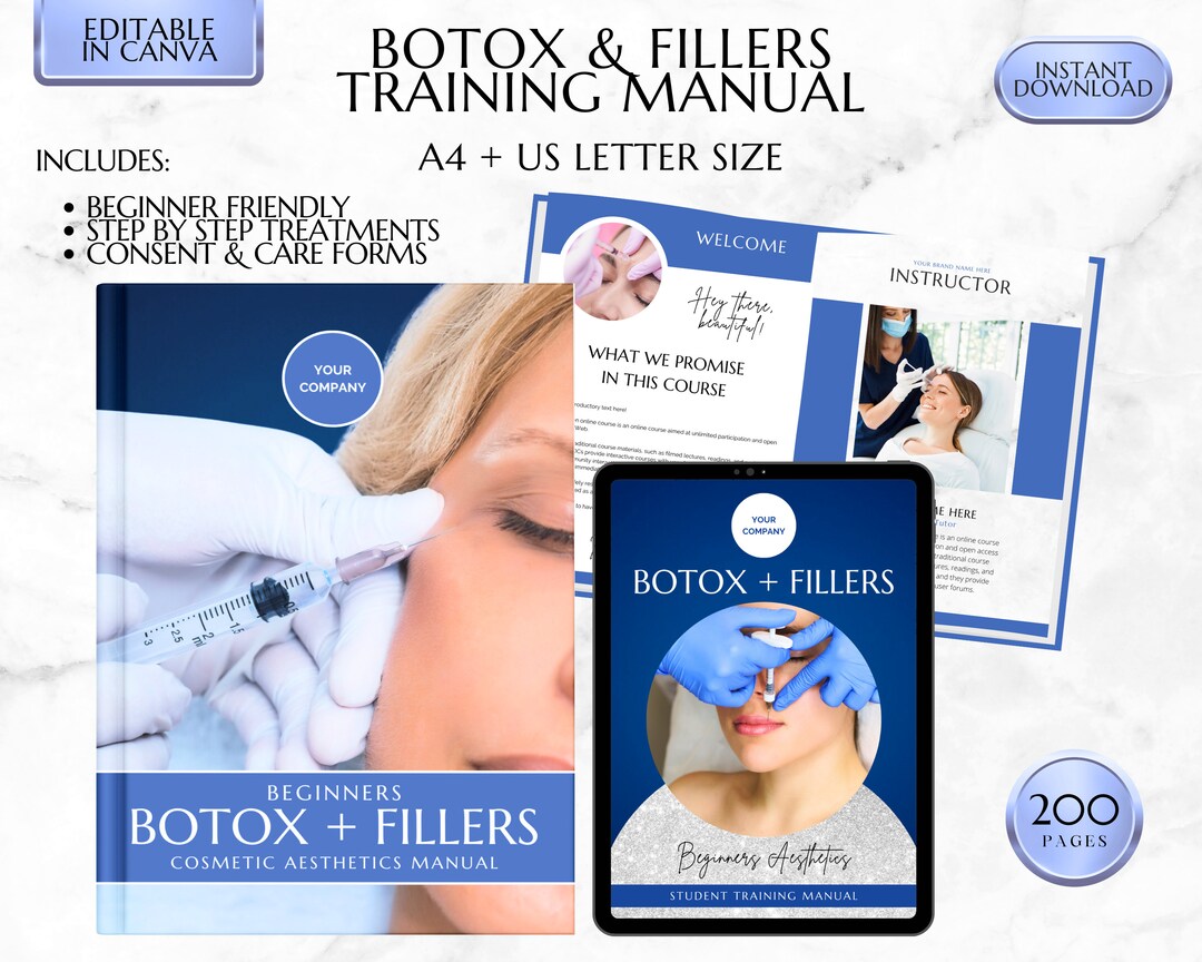 Botulinum Neurotoxins and Dermal Fillers Training Manual, Beginner ...