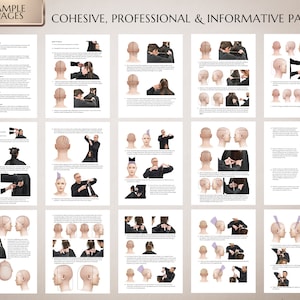 Hair Cutting Training Manual, Student Training Guide, Step by Step ...
