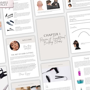 Hair Cutting Manual, Cosmetology Training Manual, Hair Cutting Guide ...