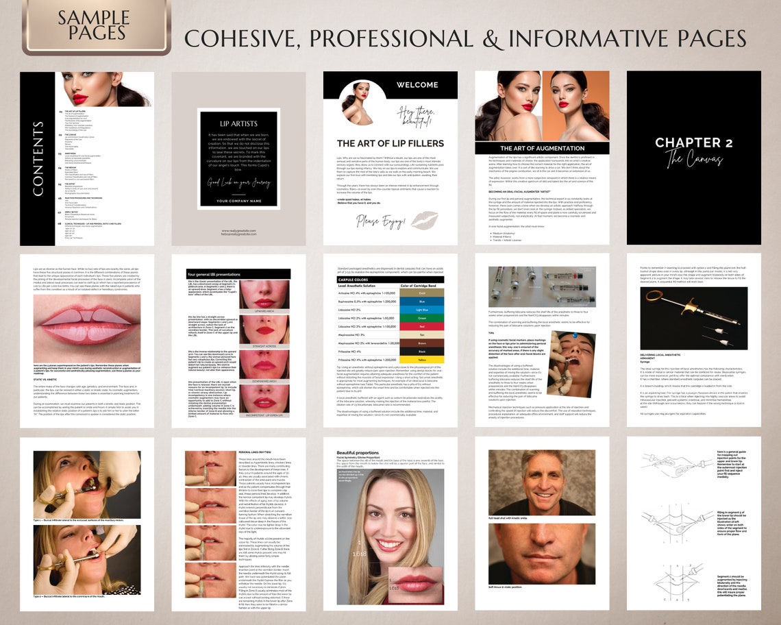 Lip Fillers Training Manual, Lip Augmentation Guide, Peri Oral ...