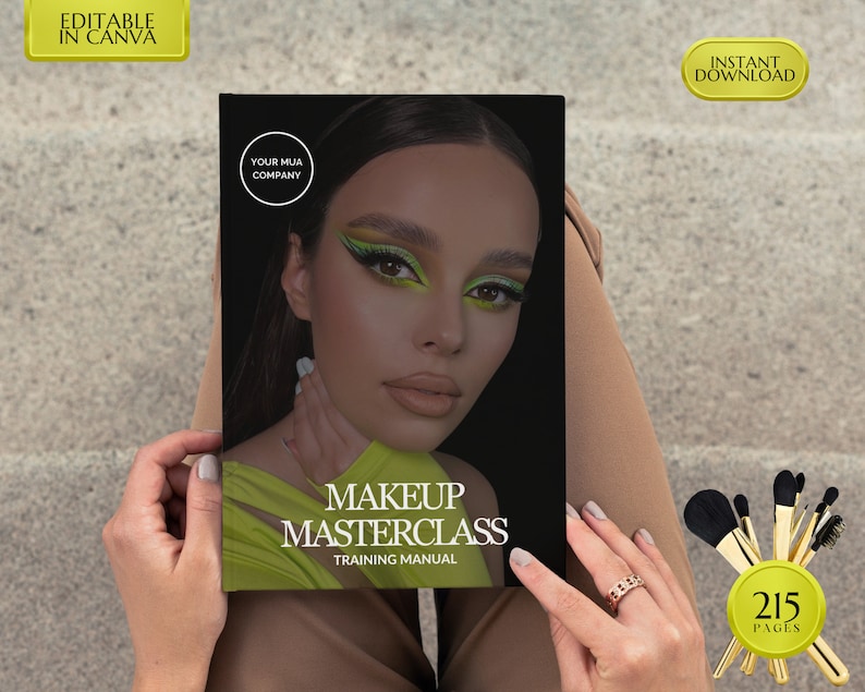 Makeup Manual Tutorial, MUA Manual, Makeup Lessons, Makeup Workbook ...