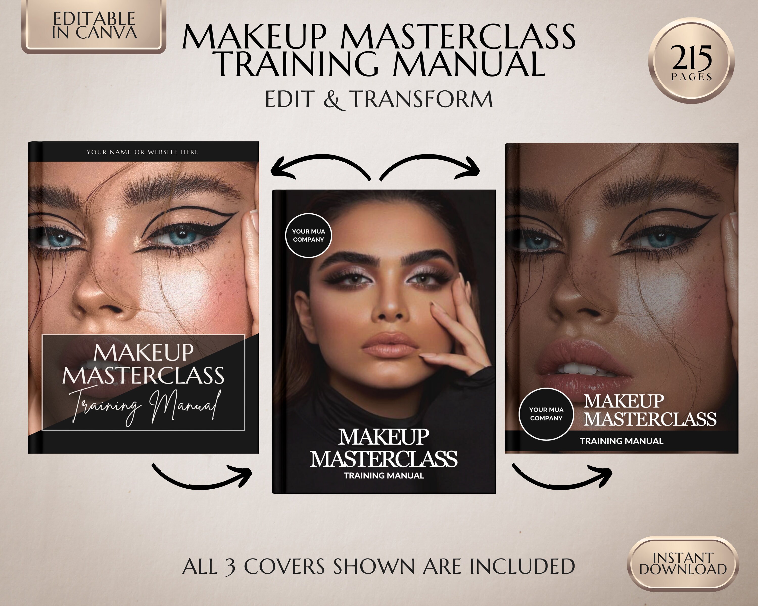 Makeup Tutorial, Digital Makeup Guide, Makeup Lessons, Makeup Workbook ...