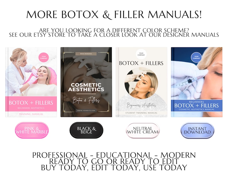 Aesthetic Injections Training Manual, Botox Training Guide, Dermal Fillers Course, Beginners ...