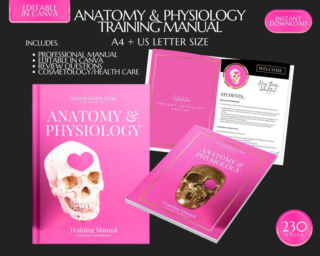 Anatomy and Physiology Training Manual, Editable A&P Course (digital ...