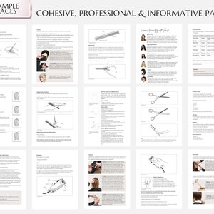 Hair Cutting Manual, Cosmetology Training Manual, Hair Cutting Guide ...