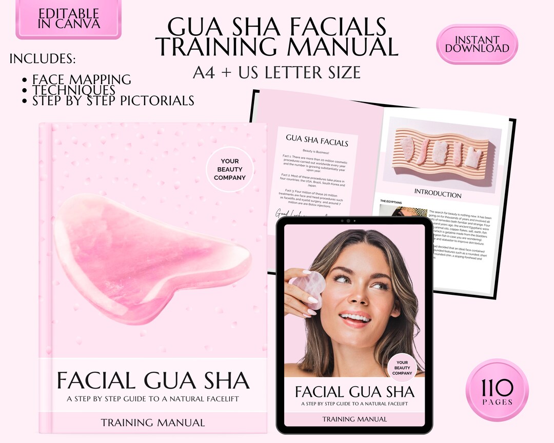 Gua Sha Facials Manual, Tutorial, Gua Sha Manual, Lessons, Workbook ...
