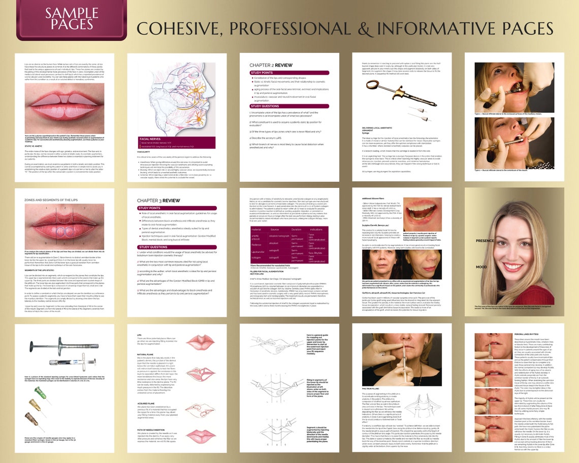 Lip Filler & Botox Training Manual, Lip Augmentation Guide (ebook ...