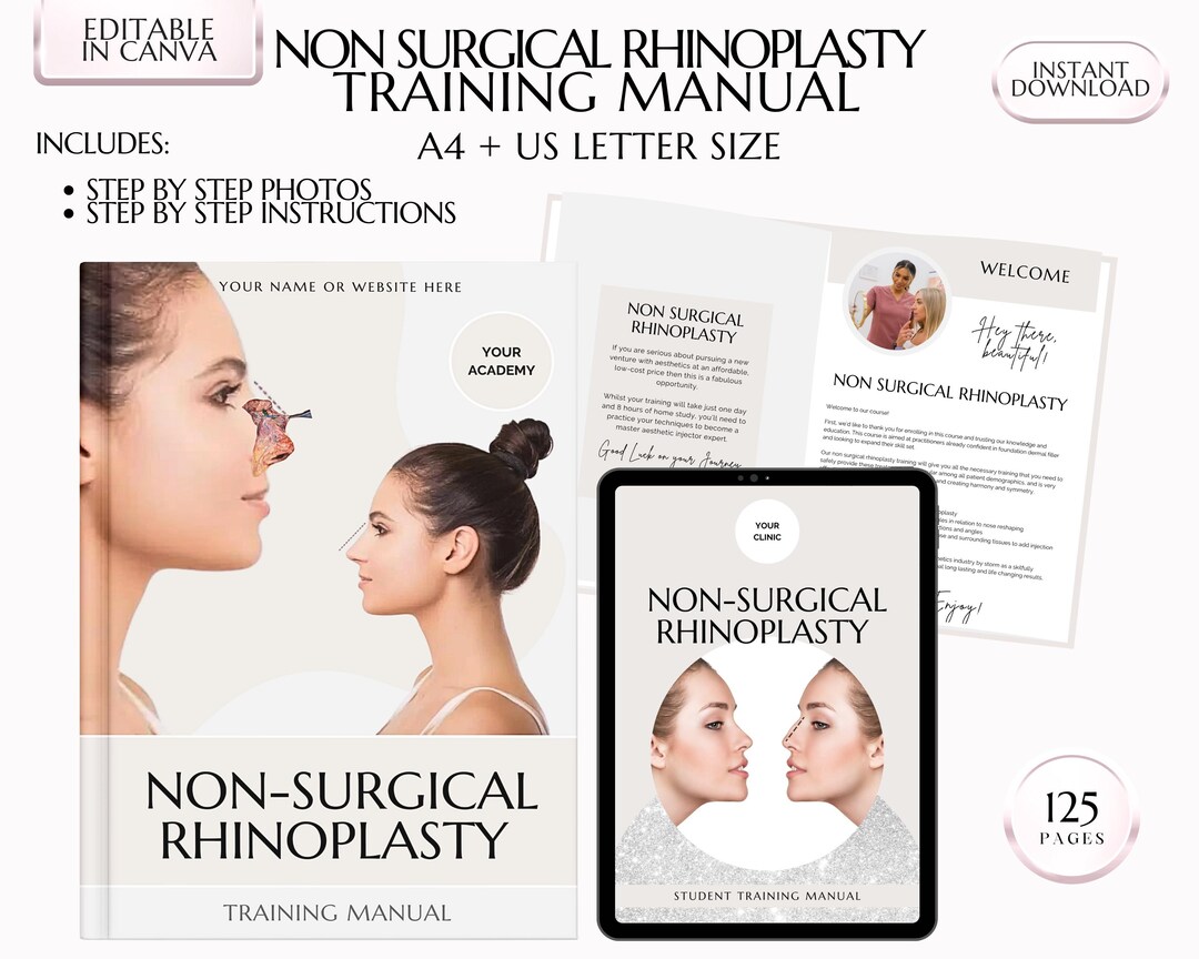 Non Surgical Rhinoplasty Training Manual, Liquid Nose Job Training ...