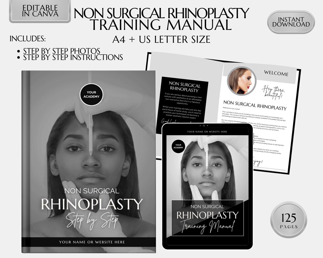 Non Surgical Rhinoplasty Training Manual, Liquid Nose Job Training ...