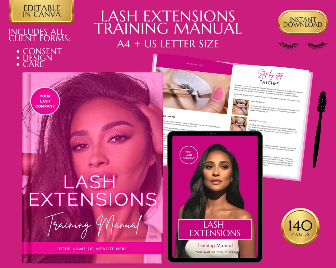Lash Training Manual, Lash Manual, Eyelash Extensions Training Manual ...