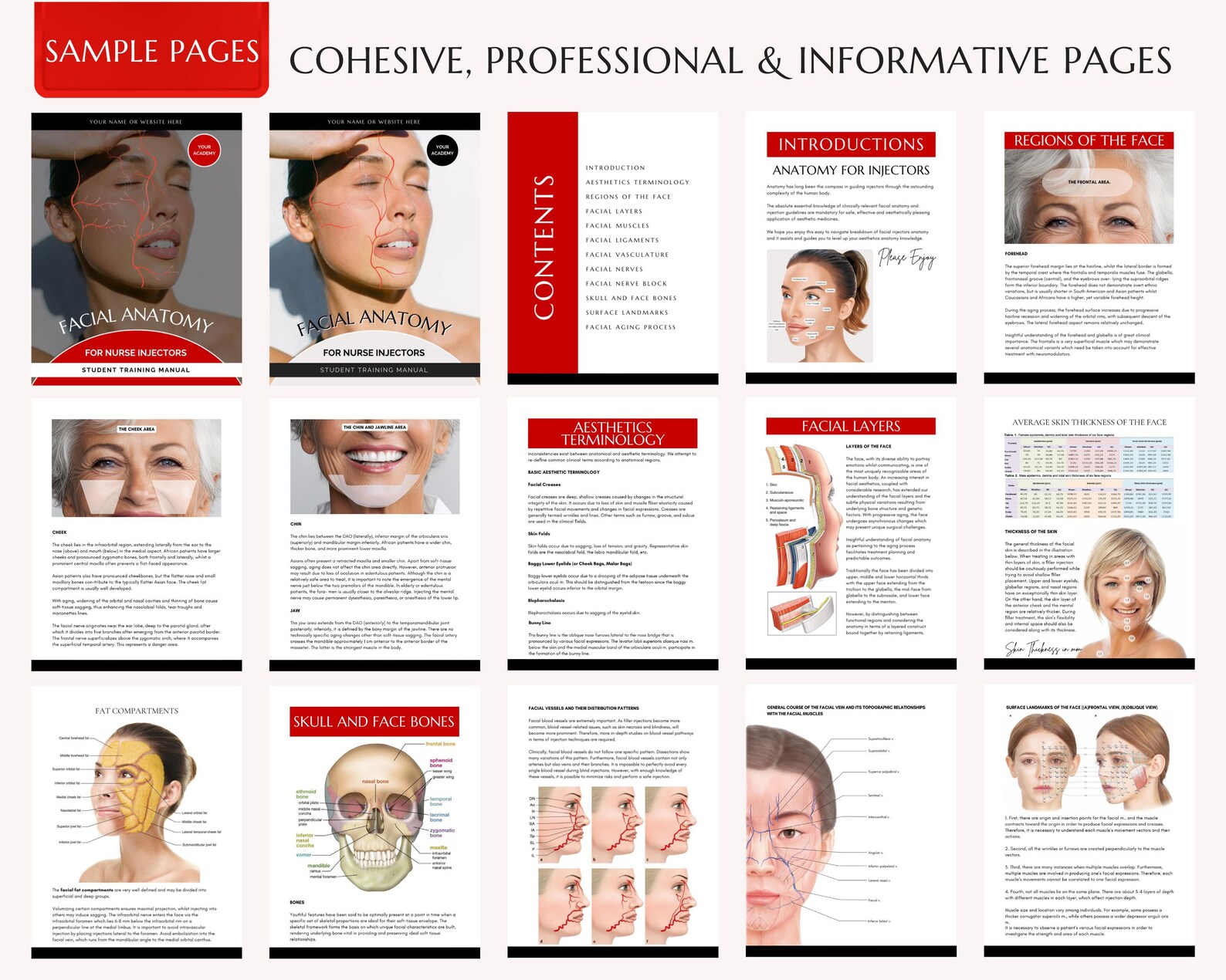 Facial Anatomy for Aesthetic Injectors Training Manual, Cosmetic Nurse ...