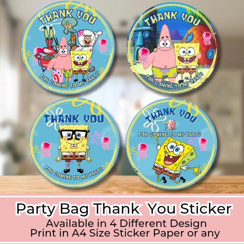 Spongebob Stickers - Etsy