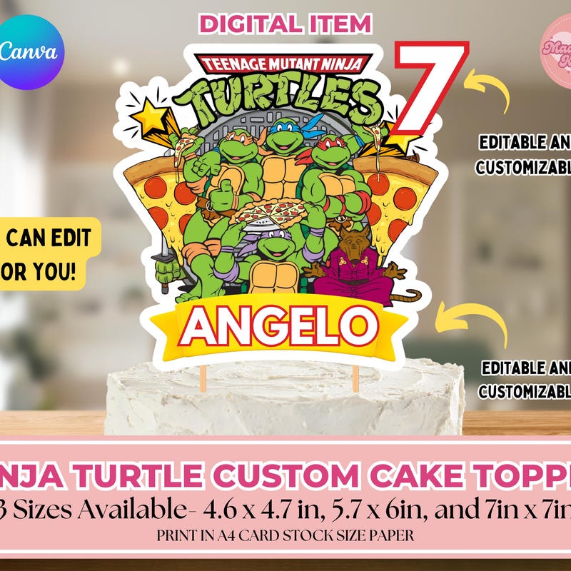 Ninja Turtles Cake - Etsy