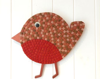 Robin Bird DIY Mosaic Craft Kit for Adults and Children by Lily Mosaics ...
