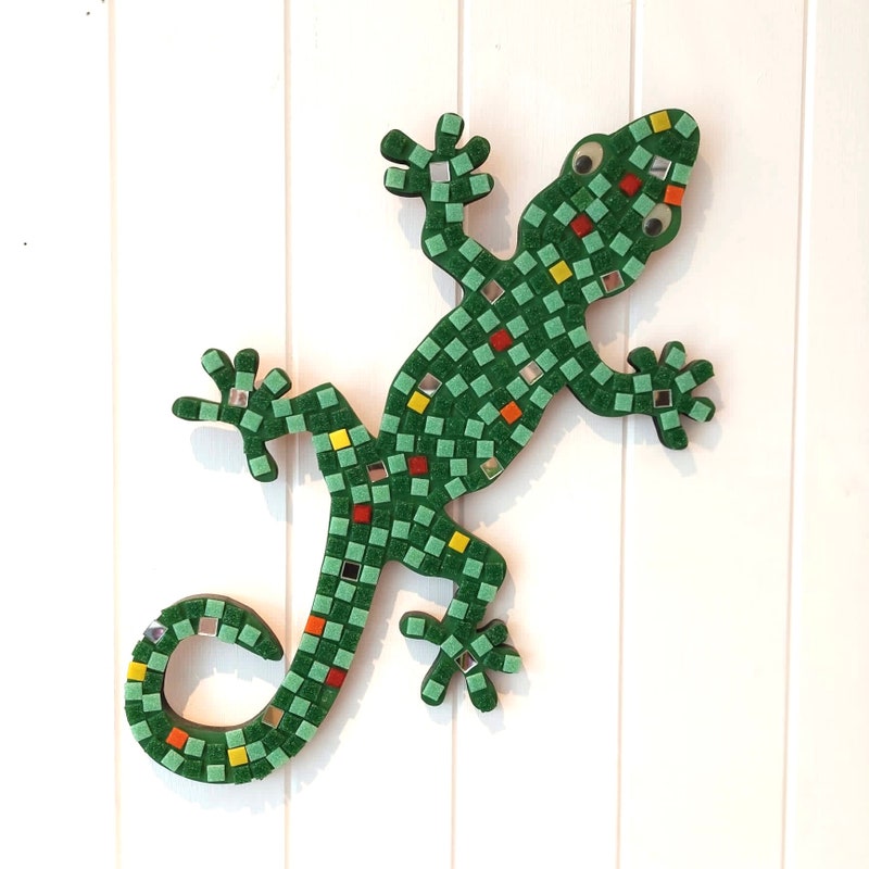 Mosaic Gecko - Etsy UK