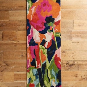 Brilliant Poppies Handmade Rugs Carpets for Bedroom Livingroom Hand ...