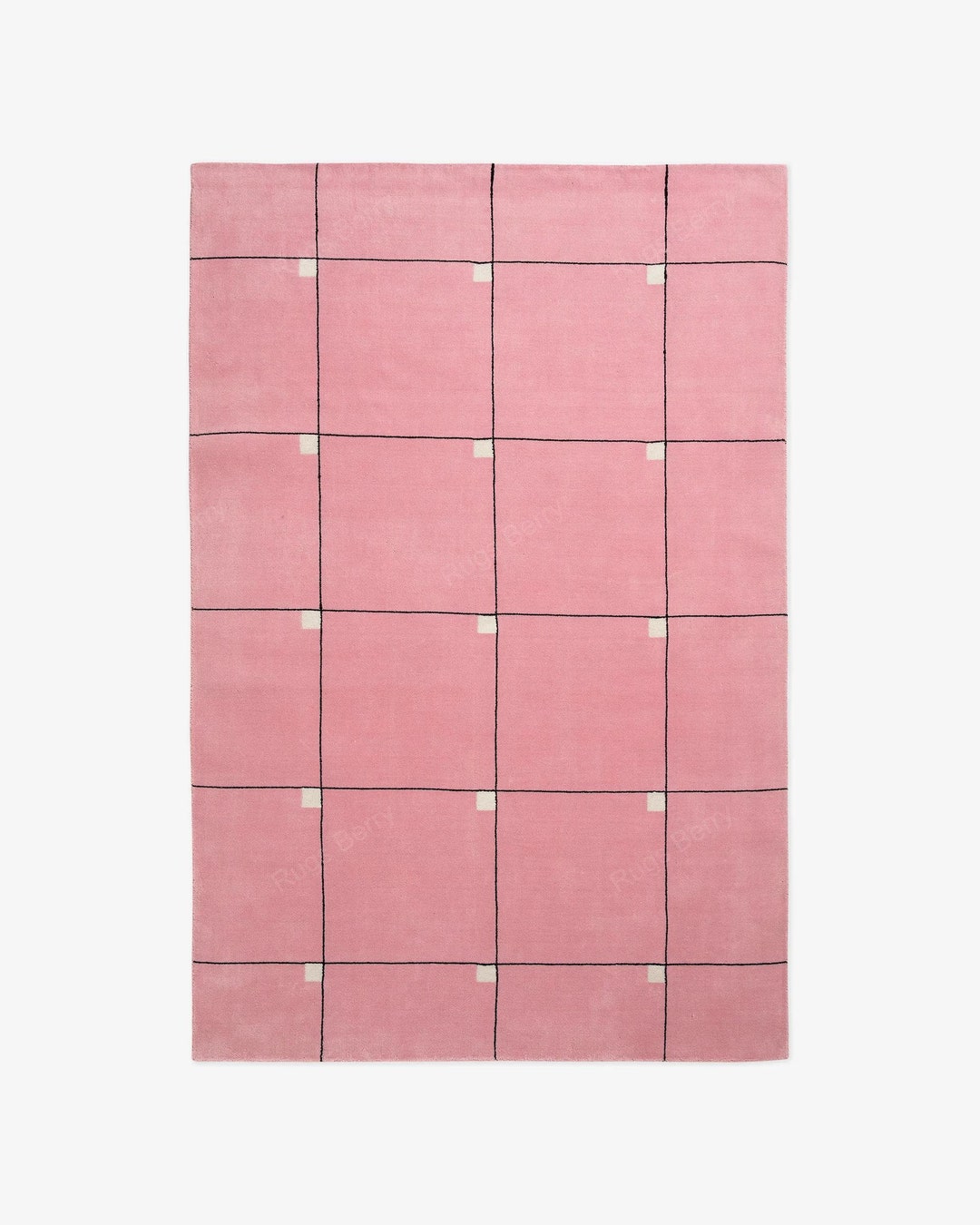 NK Hand-tufted Modern Pink Rug Hand Made Rugs Carpets for Bedroom ...