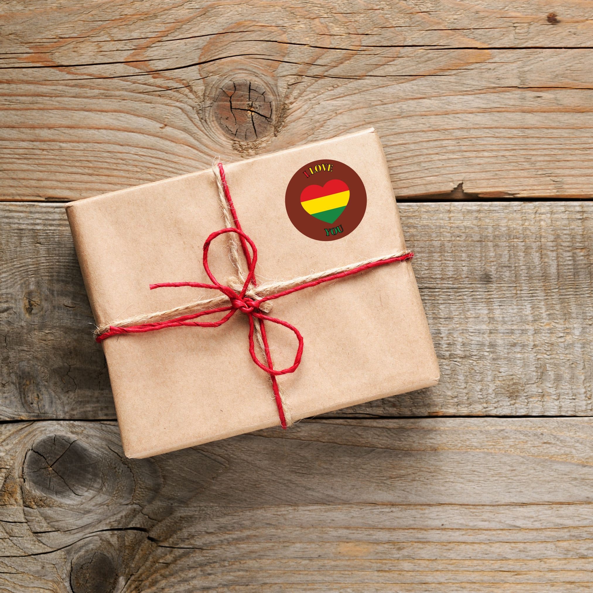 Downloadable PNG Sticker - "i Love You" Sticker in Red, Yellow, and ...