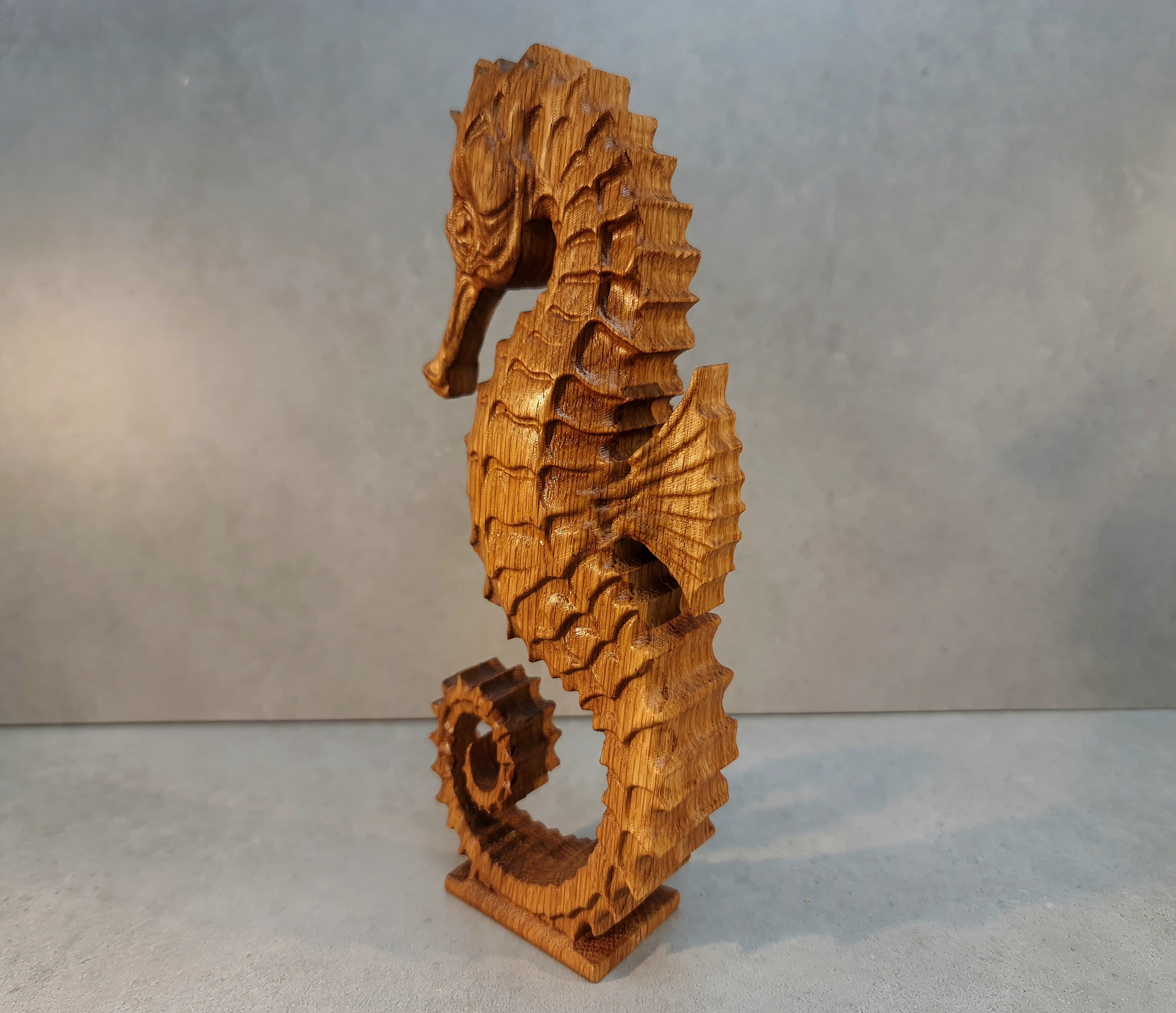 2 Sea Horse Statue, Seahorse 3D STL Model, CNC Router Engraver, Artcam ...