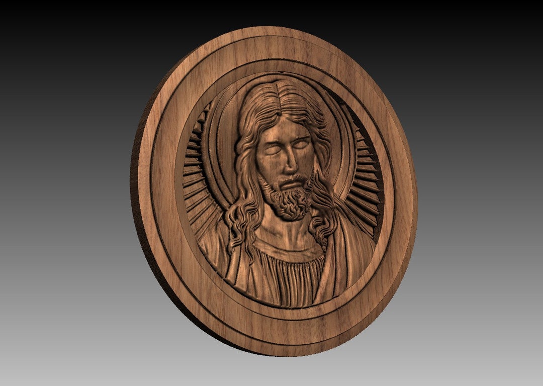 Jesus, 3D STL Model, CNC Router Engraver, Artcam, Aspire, CNC Files ...