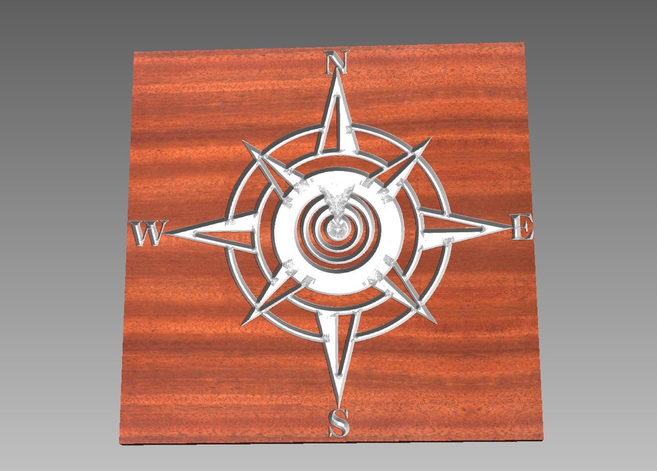 10 SVG Files Compass for Cnc Carving and Laser Compass Bundle, Nautical ...