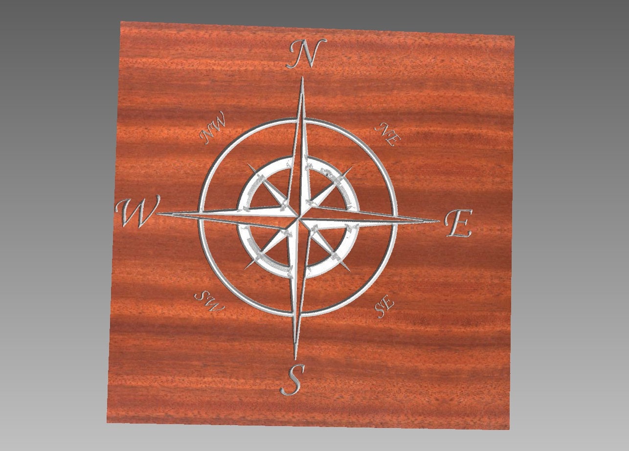 10 SVG Files Compass for Cnc Carving and Laser Compass Bundle, Nautical ...