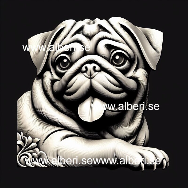 Mops jesus art - Etsy.de