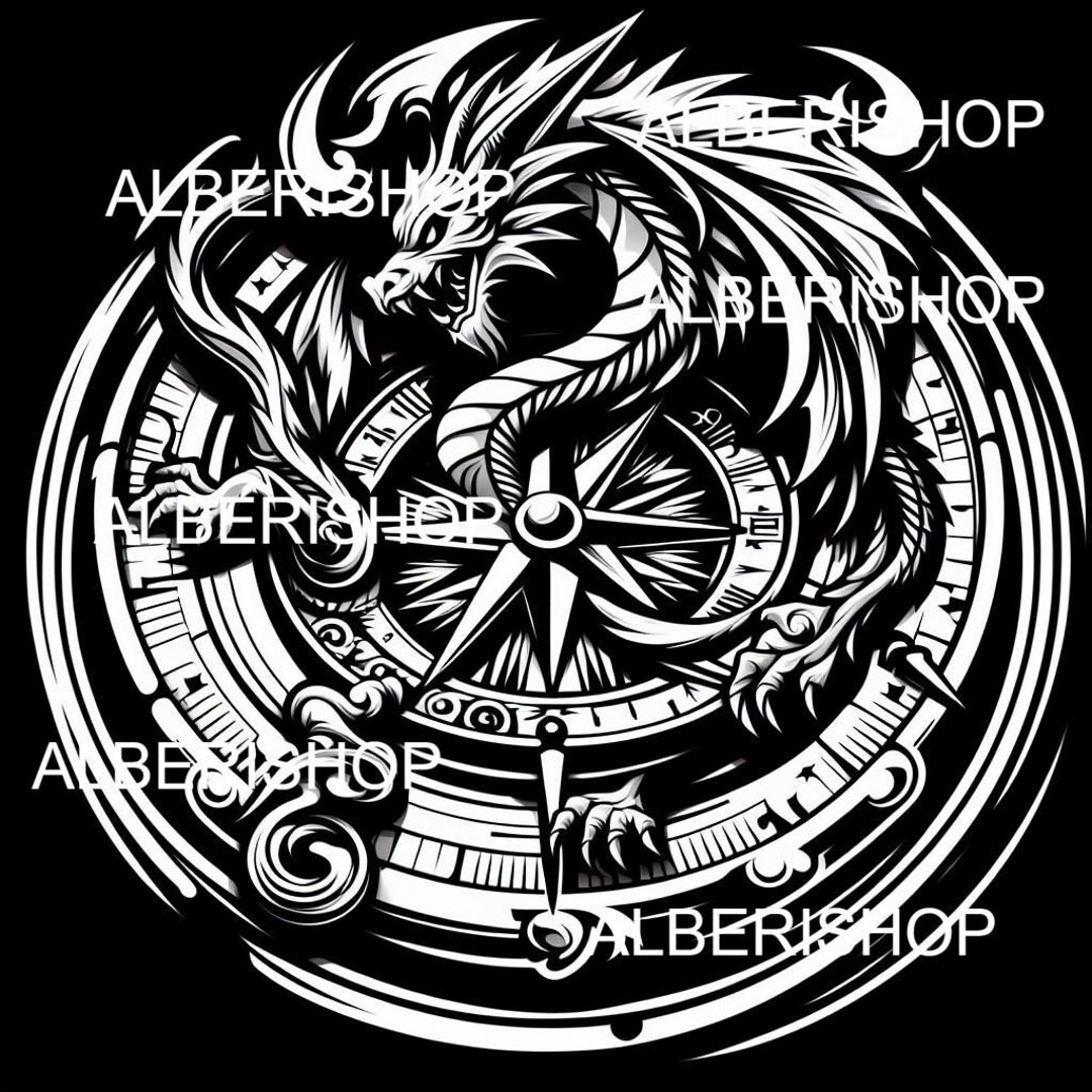 10 Dragon Compass Svg, Dragon Svg, Magic Dragon Svg, Dragon Clipart, Dragon Clipart, Dragons ...