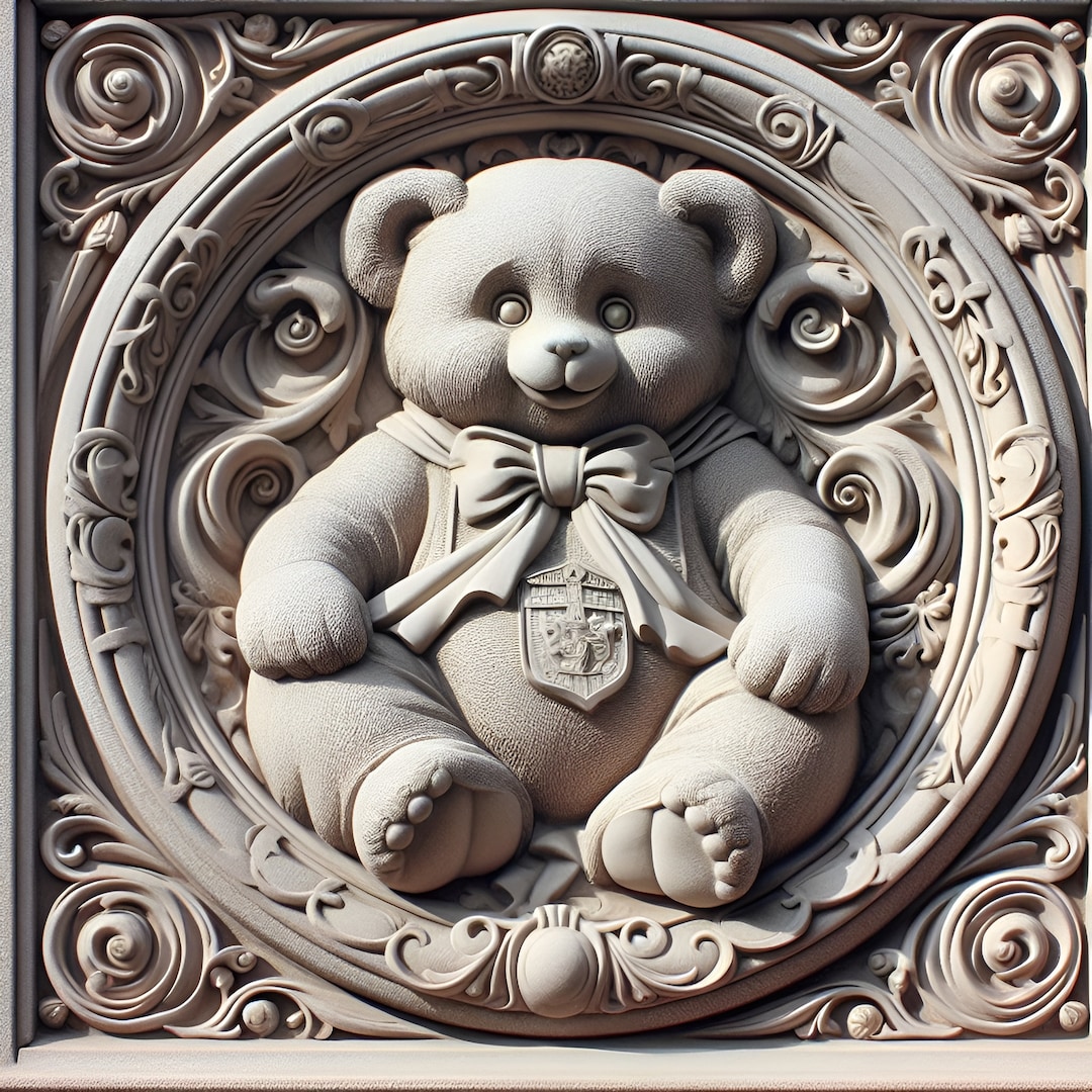 6 Stl Files Teddy Bear 3d Model STL CNC Files Wall Decor Wood Art Home ...