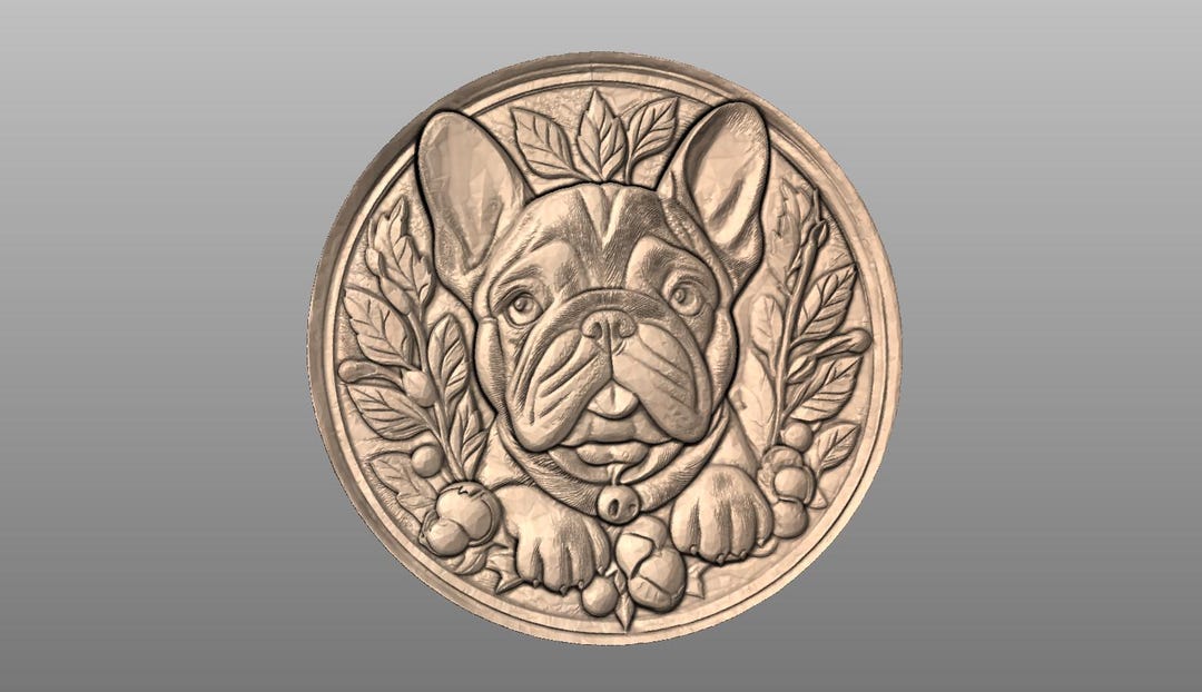 A Pug Dog STL Model Reddy for Cnc Machining. STL. Dog. Pug. 3D Model ...