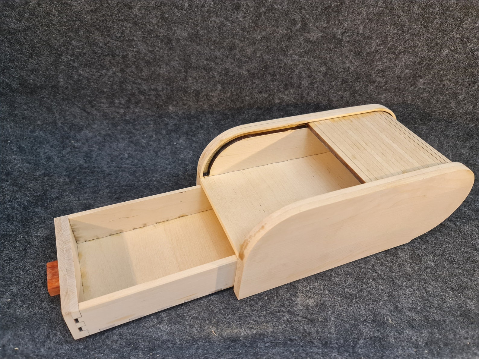 Tambour Pencil Box SVG File Rolltop Box Lasercut Cnc Template Svg Dxf ...