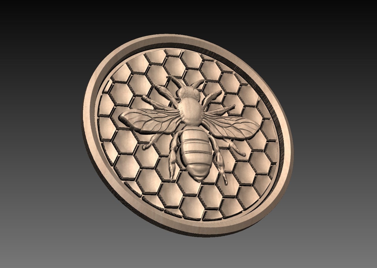 Honey Bee Comb Lid for Box STL and SVG File Cnc, 3 Lid for the Price of ...