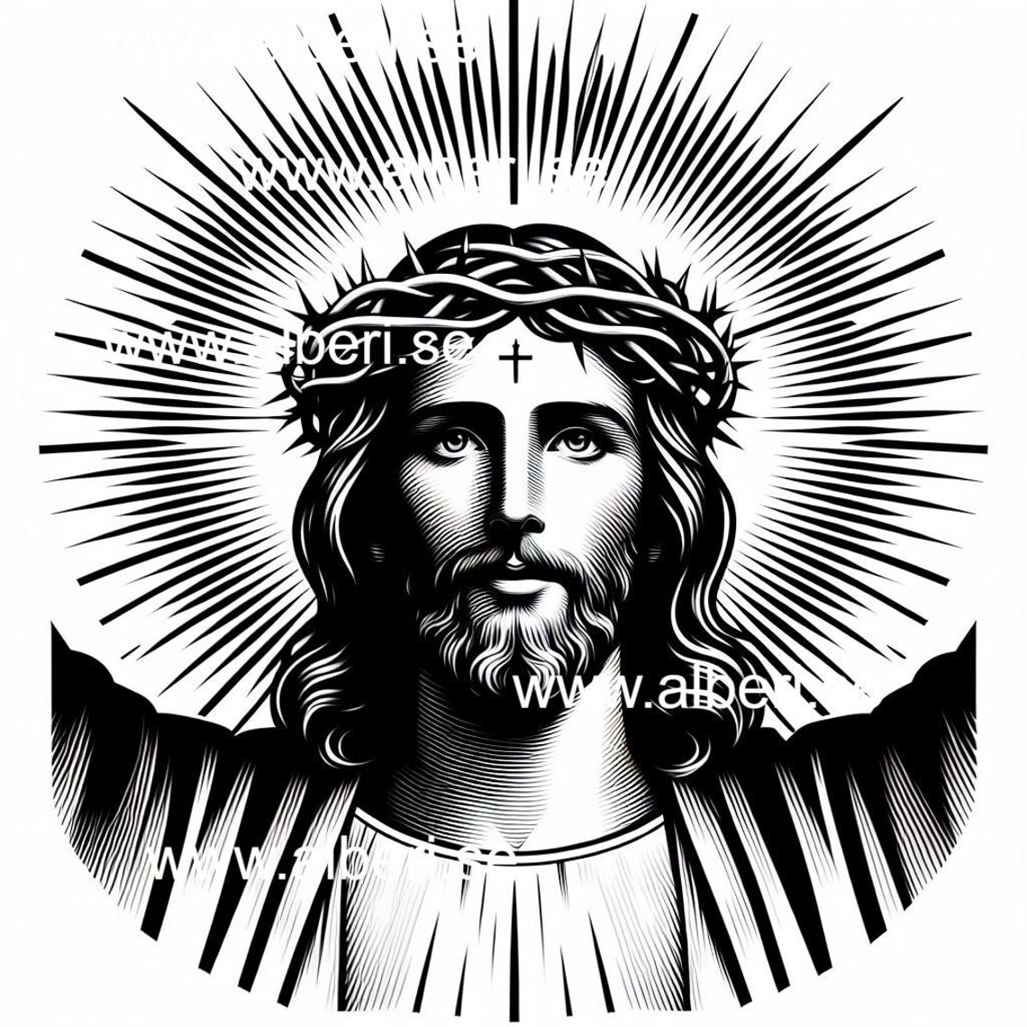 4 Jesus Laser Engrave File, Jesus Face SVG for Engraving, Wall Decor ...