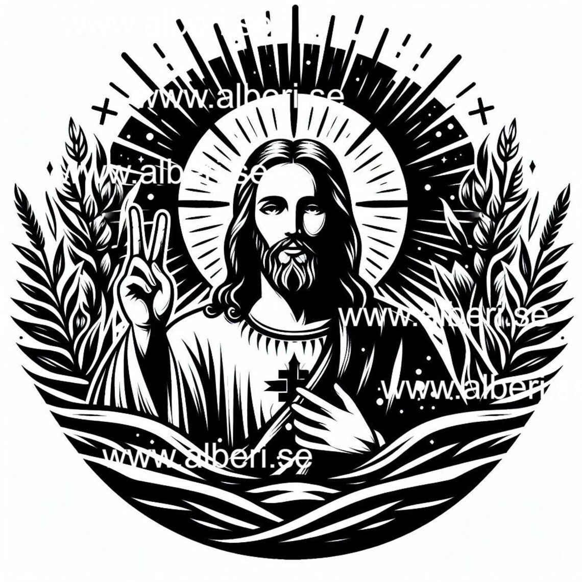 8 Jesus Laser Engrave File, Jesus Face SVG for Engraving, Wall Decor ...