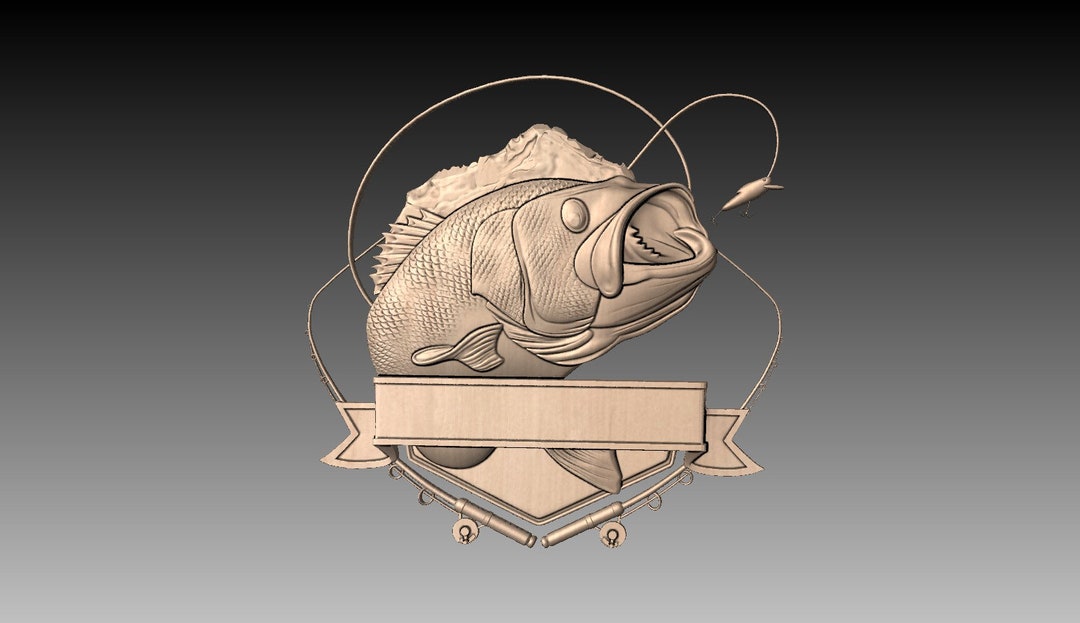 8 Stl Digital Fish Files 3d Stl Model Set, Wall Decor, Relief Elements ...