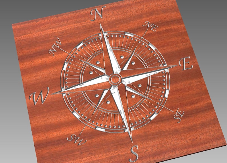 10 SVG Files Compass for Cnc Carving and Laser Compass Bundle, Nautical ...