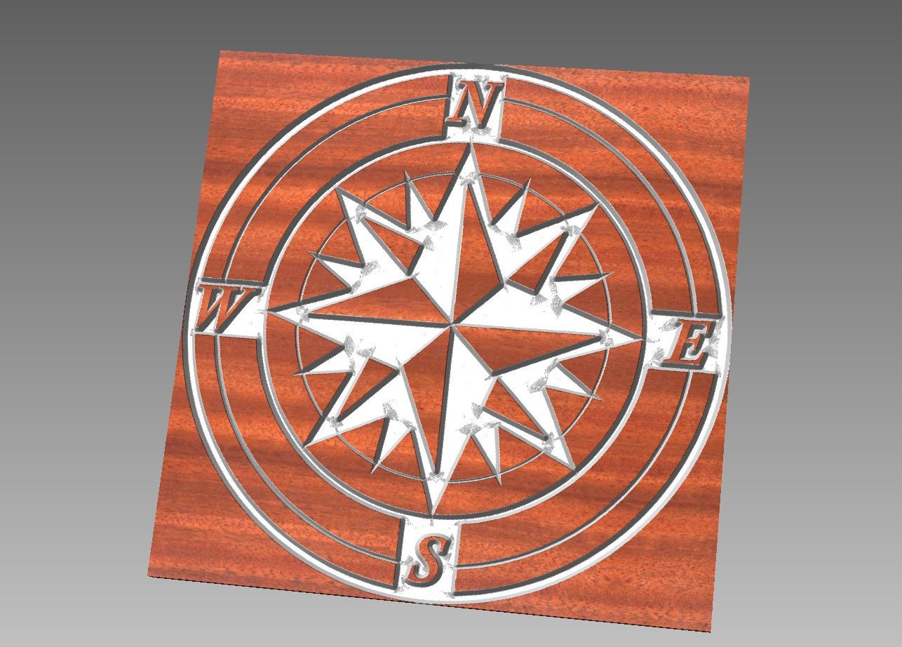 10 SVG Files Compass for Cnc Carving and Laser Compass Bundle, Nautical ...