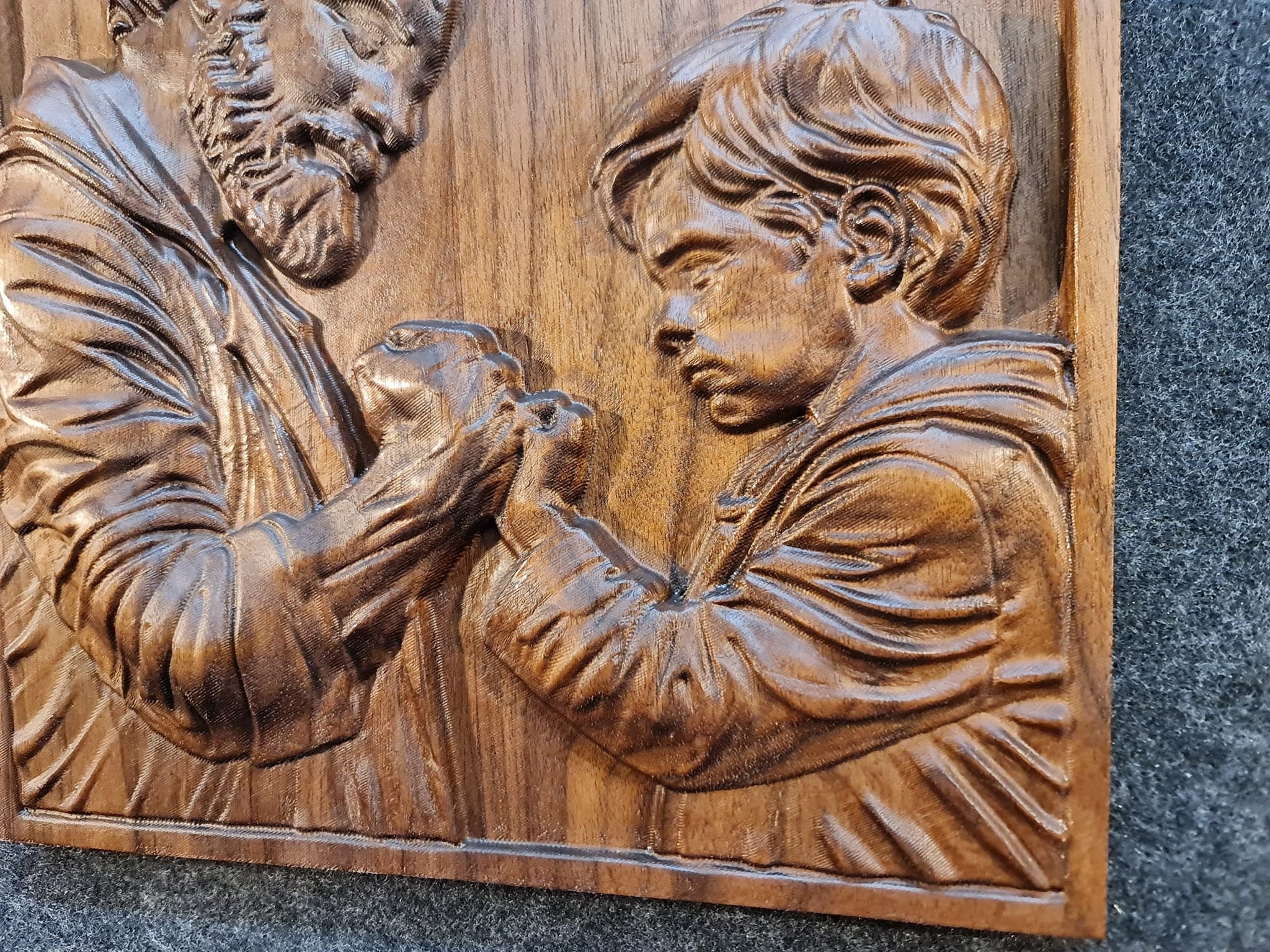 Fathers Day Father and Son Love STL Model CNC Router Engraver Artcam ...