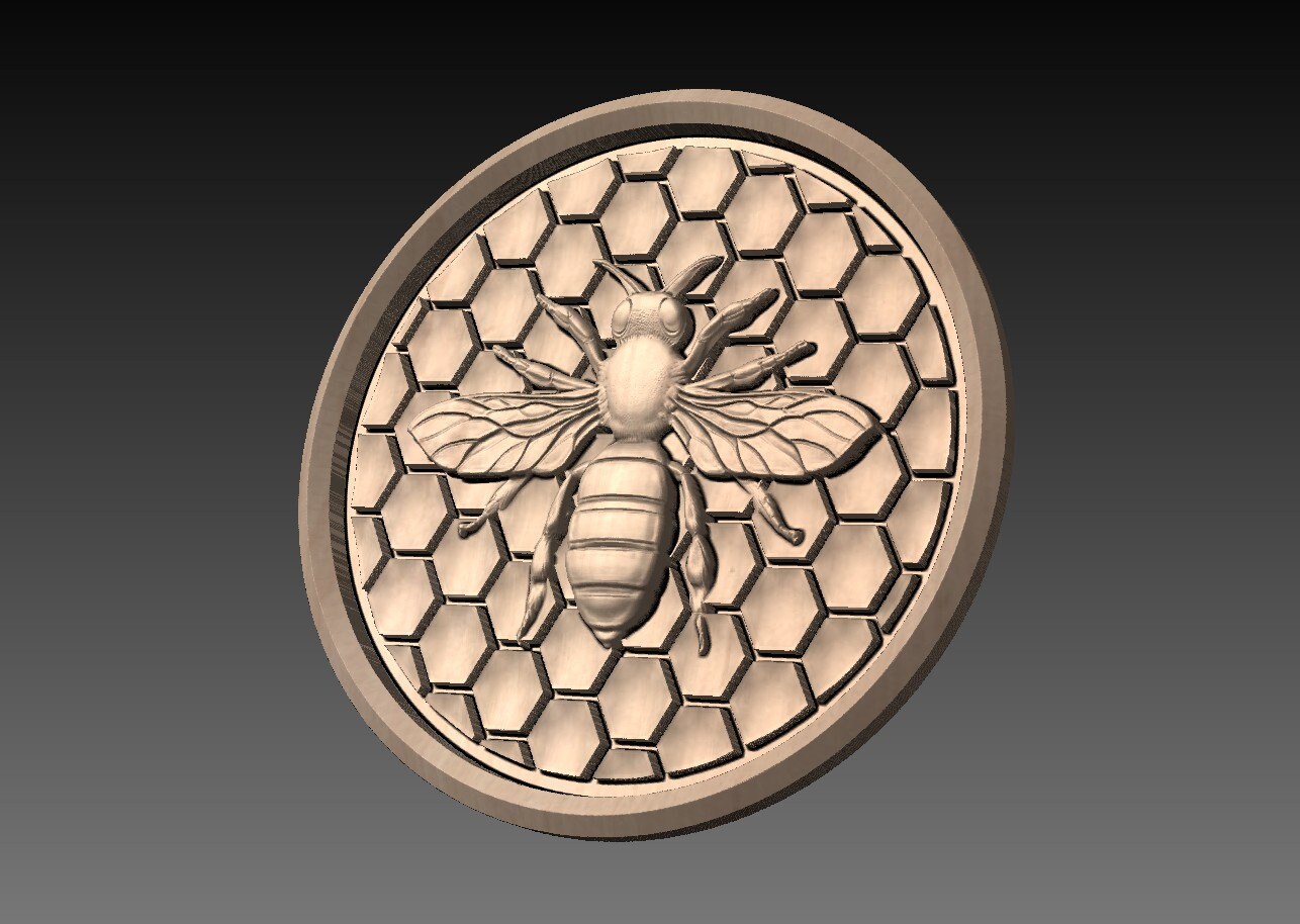 Honey Bee Comb Lid for Box STL and SVG File Cnc, 3 Lid for the Price of ...