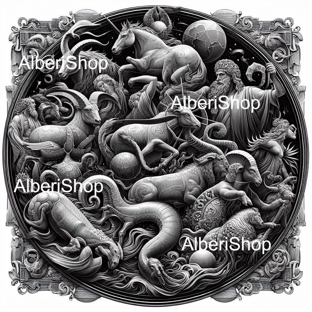 10 Zodiac Bundle Zodiac Sign Laser Engraving PNG File Horoscope Gift ...